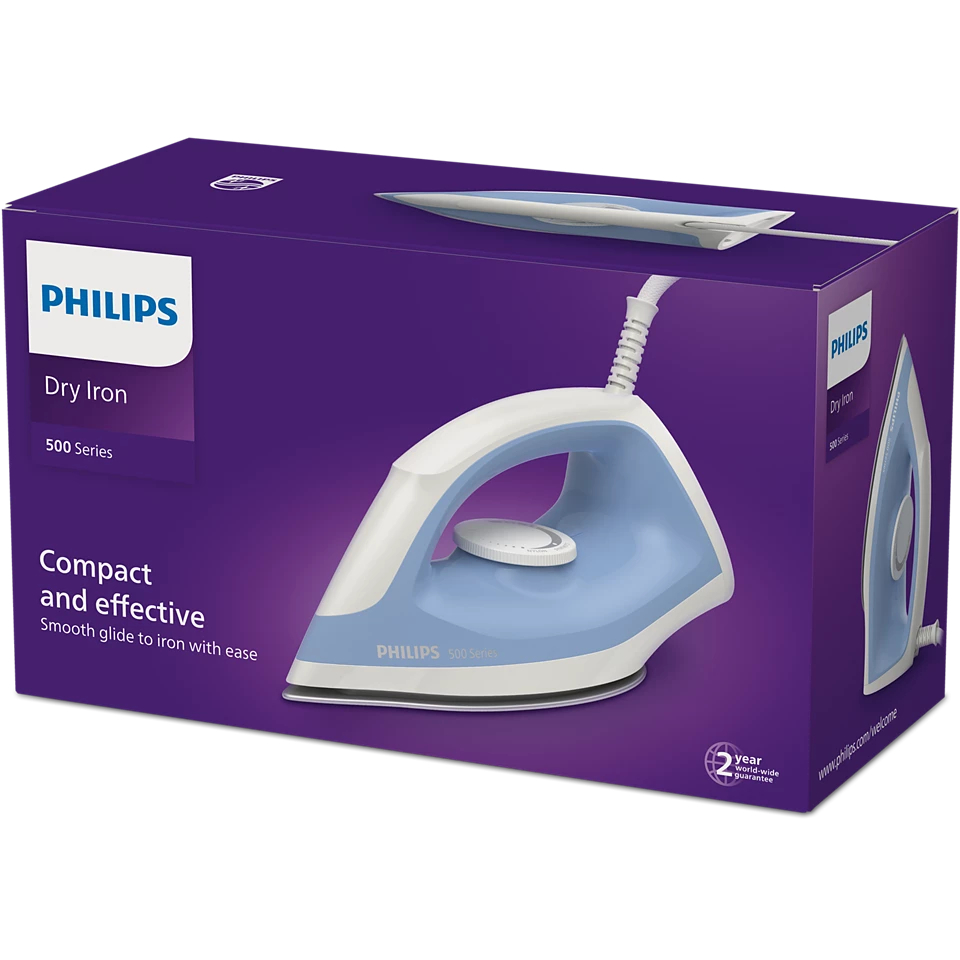 Jual Setrika PHILIPS Dry Iron DST0510 Seri 500 | Shopee Indonesia