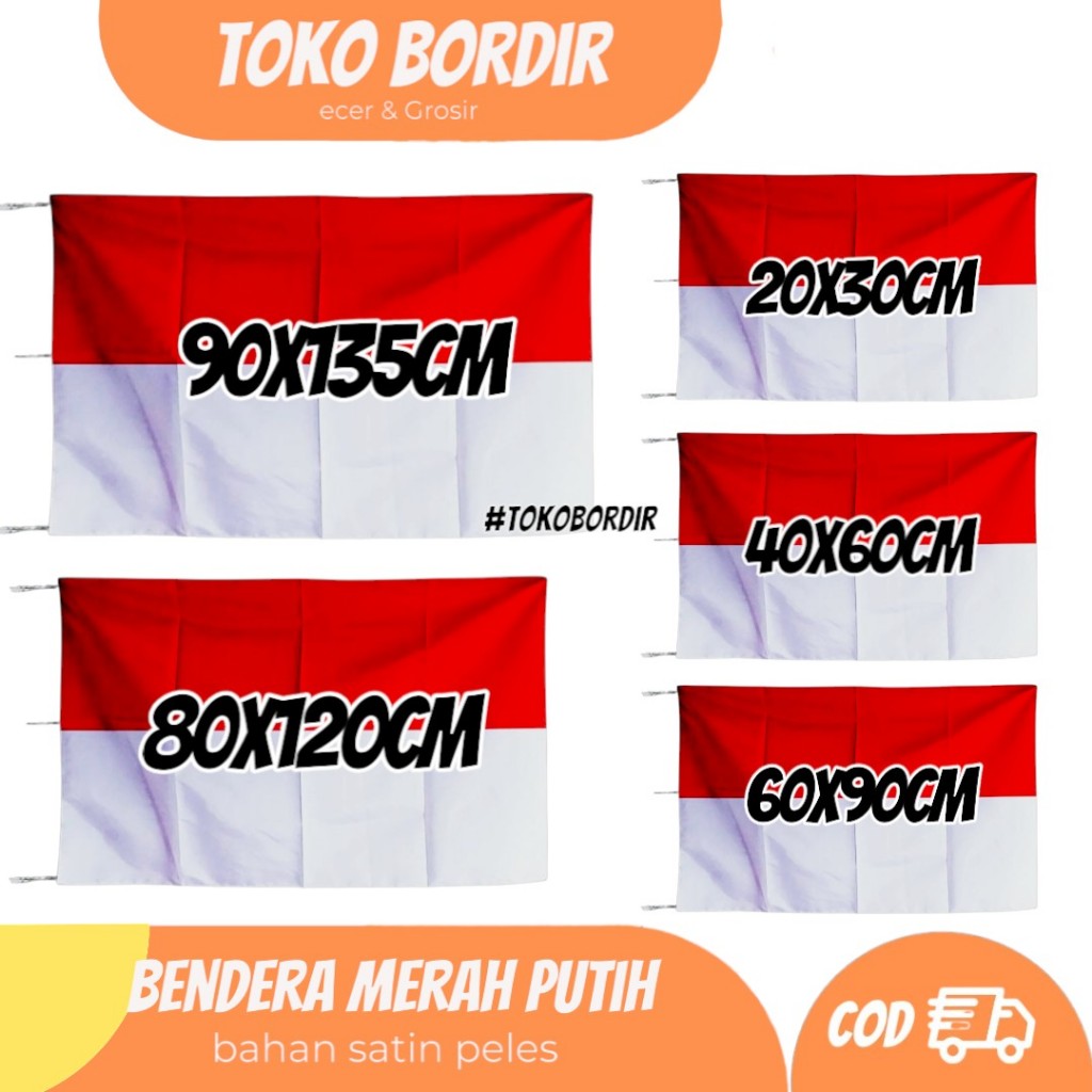 Jual Bendera merah putih bahan satin | Shopee Indonesia