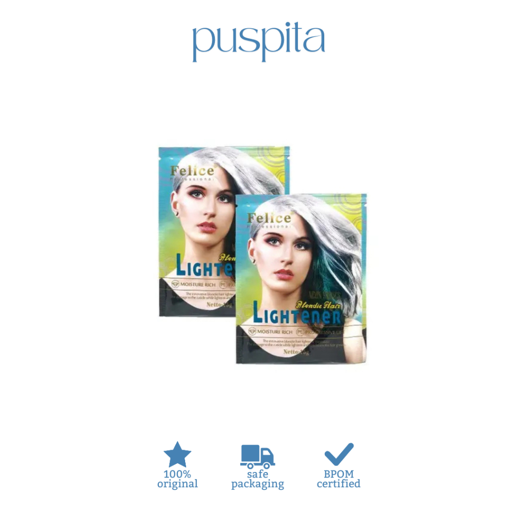 Jual PUSPITA - Felice Bleaching Powder l Lightener Sachet 15gr (Bubuk ...
