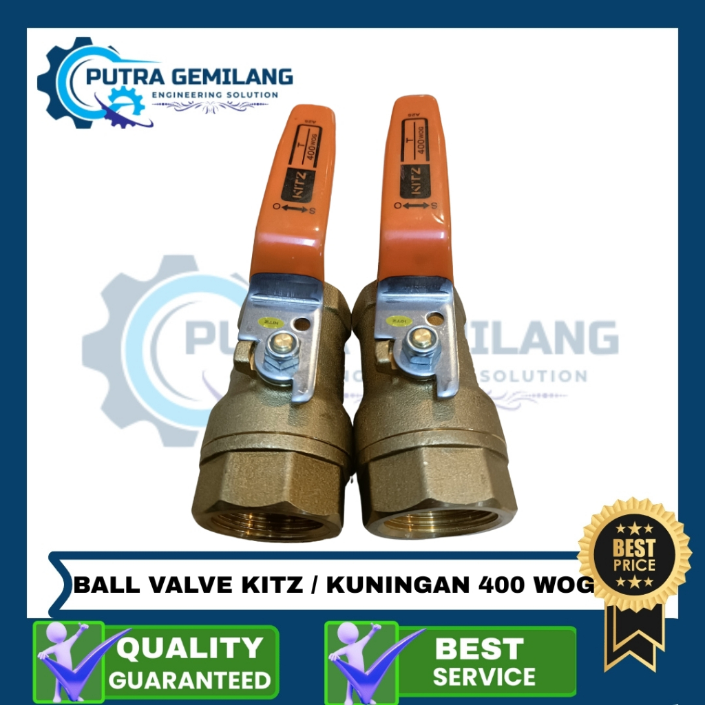 Jual 3/4" inch / BALL VALVE KITZ KUNINGAN / STOP KRAN KUNINGAN KITZ | Shopee Indonesia