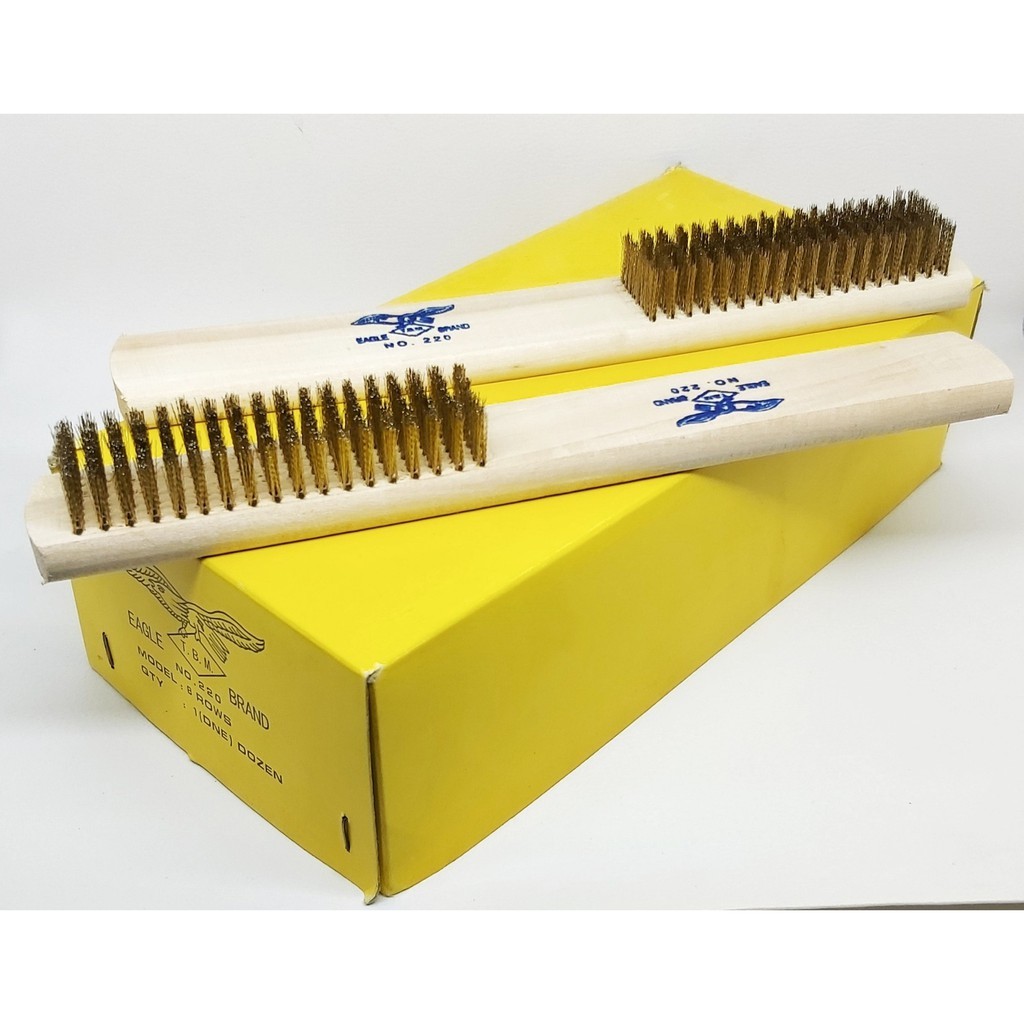 Jual Sikat Kawat Kuningan Halus 8 Baris EAGLE / WIRE BRUSH SIKAT KAWAT ...