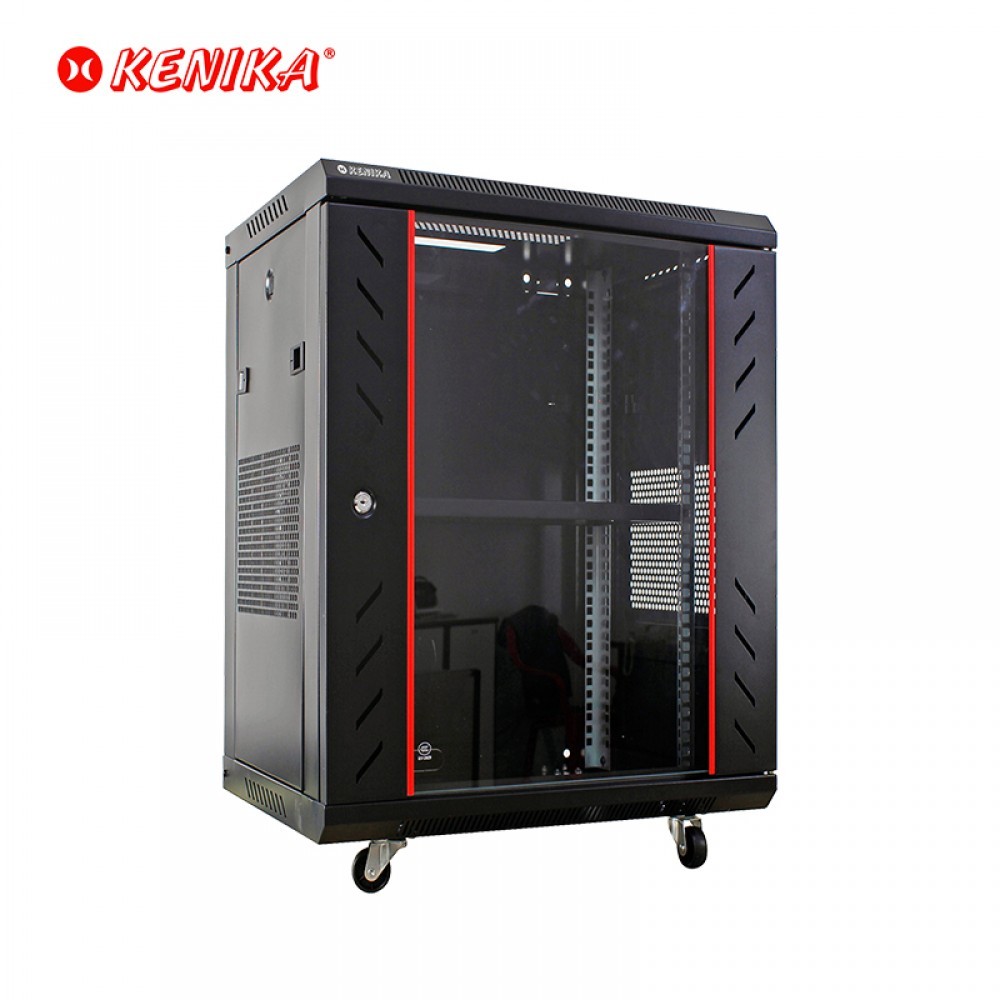 Jual KENIKA STANDING RACK SERVER 22U Close Wallmount Rak Kabinet RM-22U ...