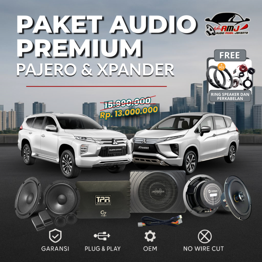 Jual PAKET PREMIUM 1 / PAKET AUDIO MOBIL 3D SOUND SPECIAL XPANDER ...