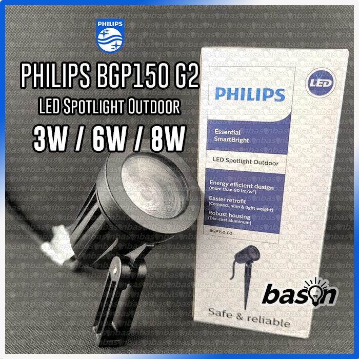 Jual PHILIPS BGP150 G2 3W 6W 8W Essential Smartbright LED Spotlight ...