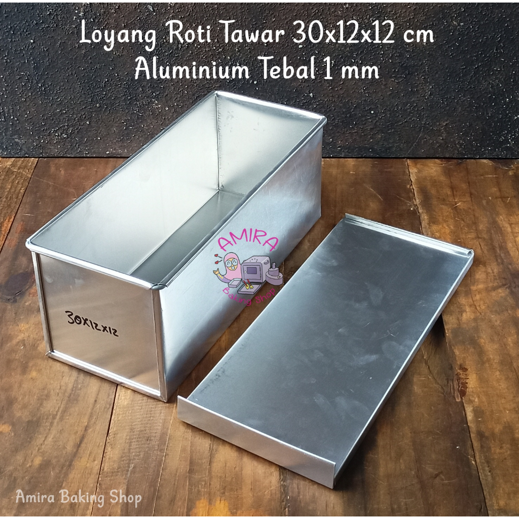 Jual Loyang Roti Tawar 30x12x12 cm ( Bahan Aluminium Tebal 1 mm ...
