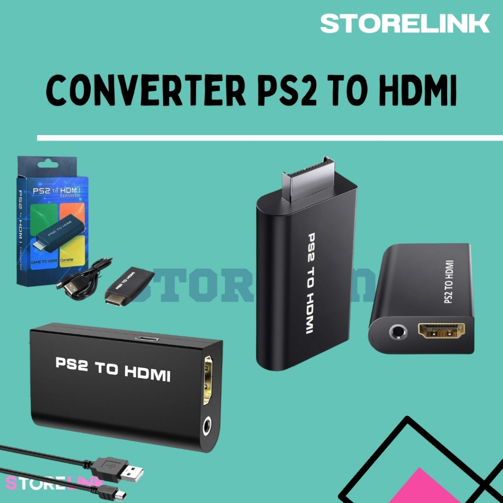 Jual CONVERTER PS2 TO HDMI / AV PS2 TO HDMI CONVERTER PS2 TO HDMI ...