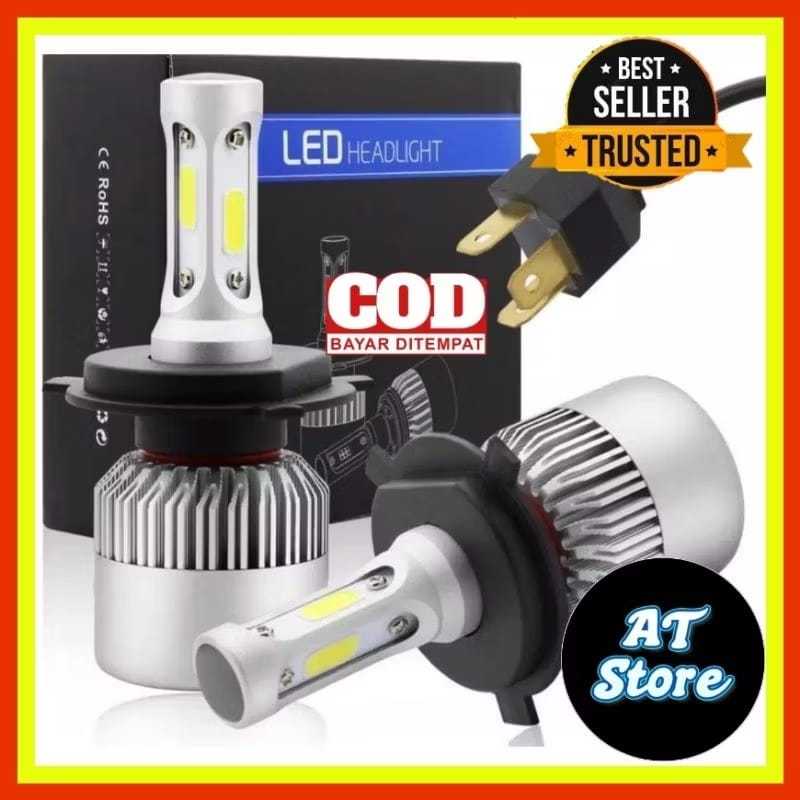 Jual 2pcs Original Lampu Led Mobil Headlight S2 Led H4 72w Cob Ada