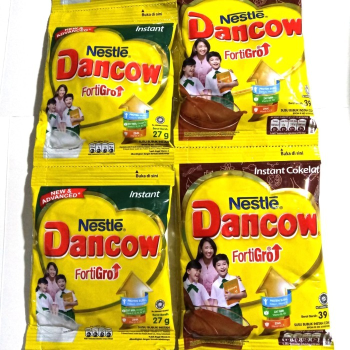 Jual Nestlé Dancow FortiGro – Susu Bubuk Sachet 39g dan 29g x 10 sachet ...