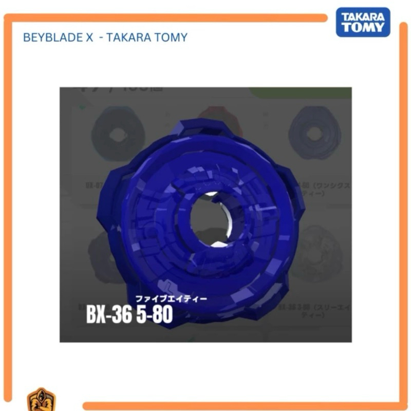 Jual BX-36 Beyblade X Ratchet 5-80 Navy New SEALED Original Takara Tomy ...