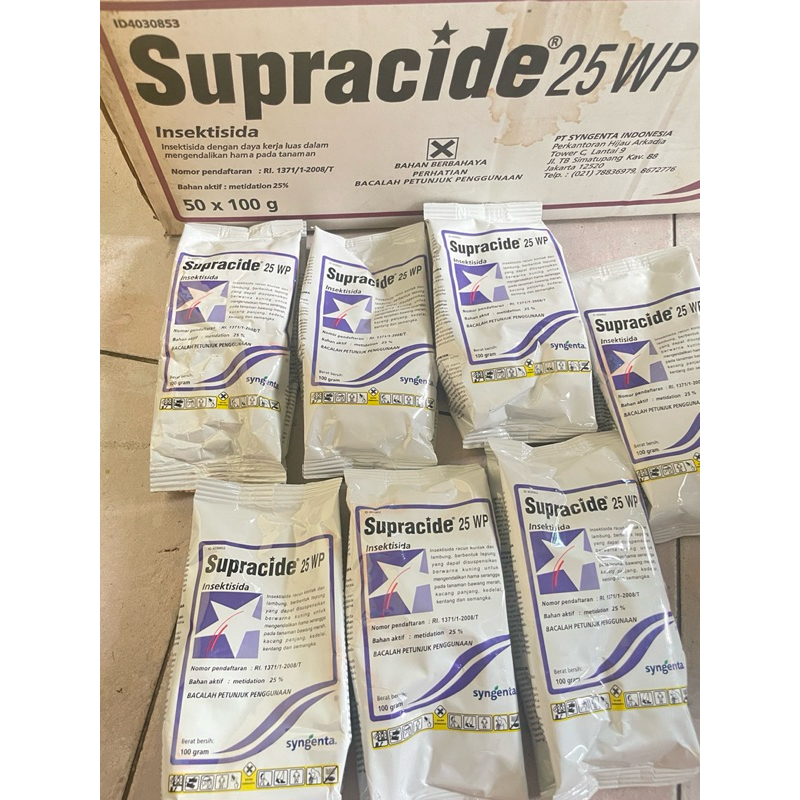 Jual Supracide 25 WP Insektisida Tanaman Anti Hama Serangga Efektif ...