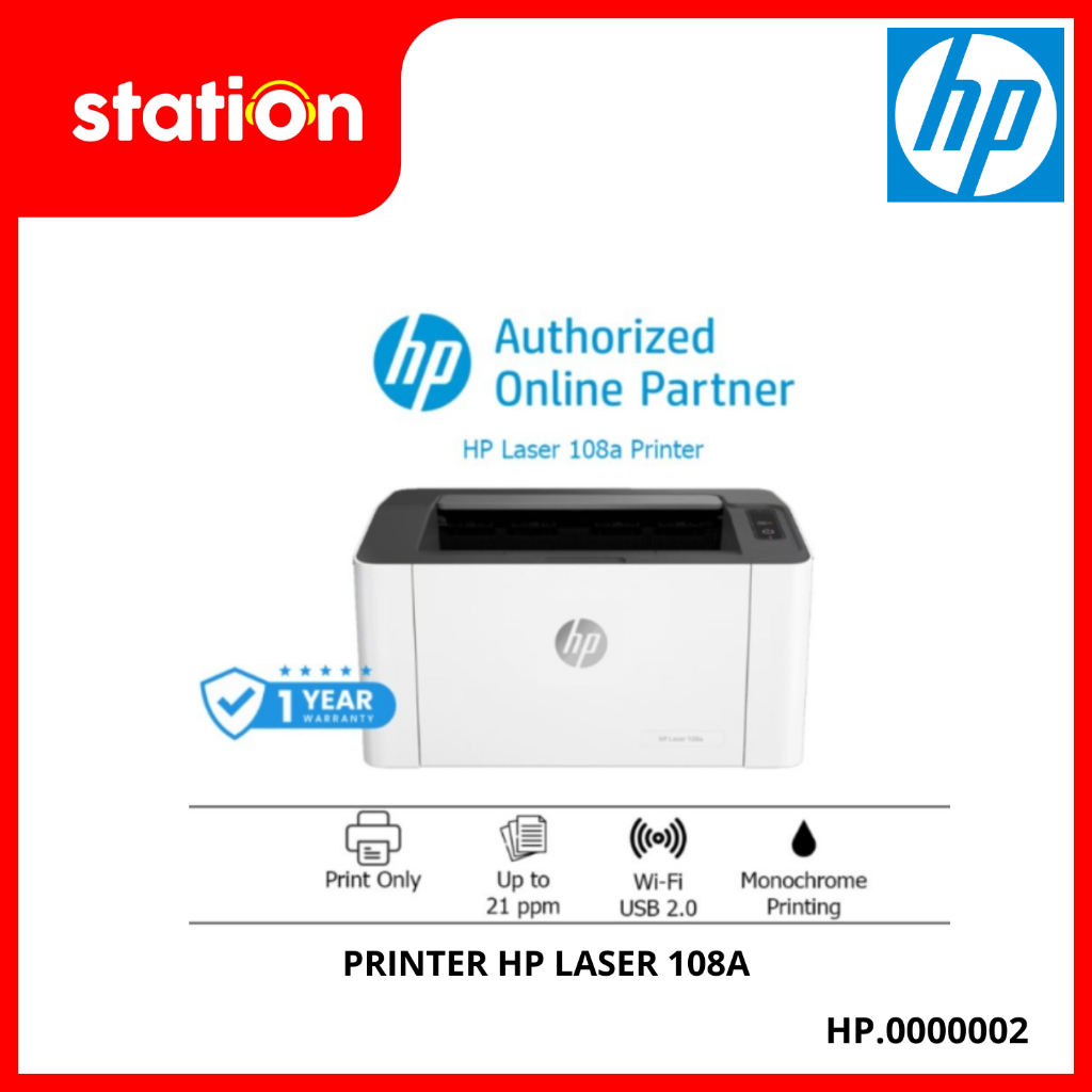 Jual PRINTER HP LASER TYPE 108A | Shopee Indonesia