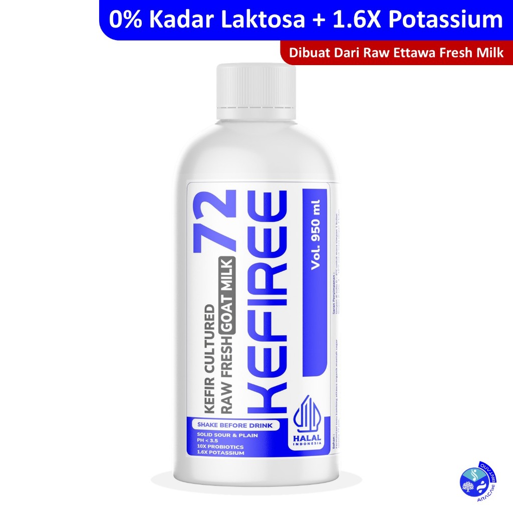 Jual Kefiree Kefir Susu Kambing Ettawa | Ettawa Raw Milk Fermentasi 72 ...