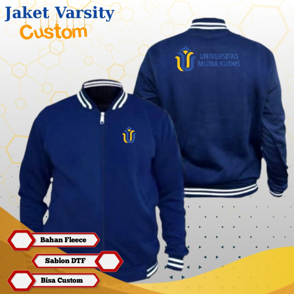 Jual Jaket Universitas Muria Kudus Jaket Varsity Custom UI | Shopee ...