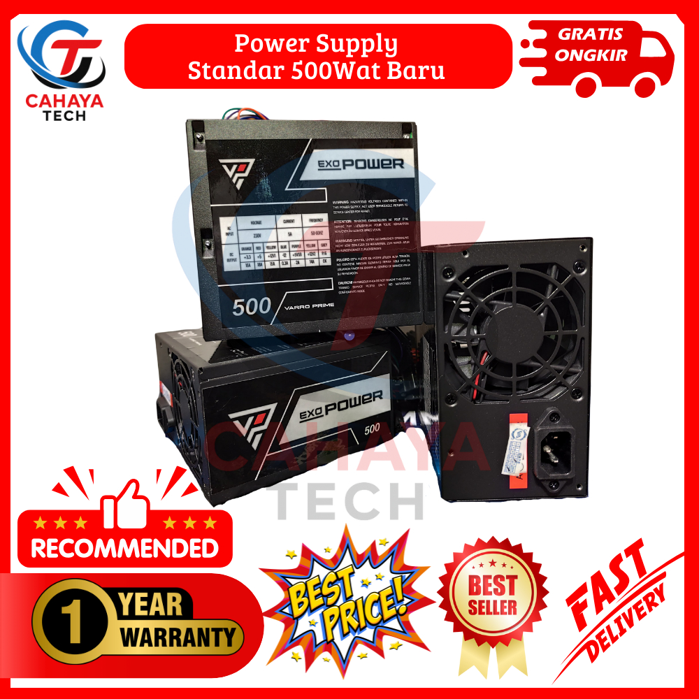 Jual POWER SUPPLY / PSU 500WAT BARU NO BOX MURAH BERGARANSI | Shopee ...