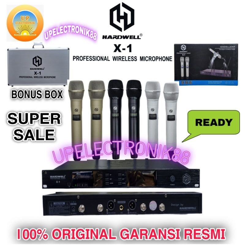 Jual Microphone Wireless Hardwell X-1 Handle-Handle Original 3 Warna ...