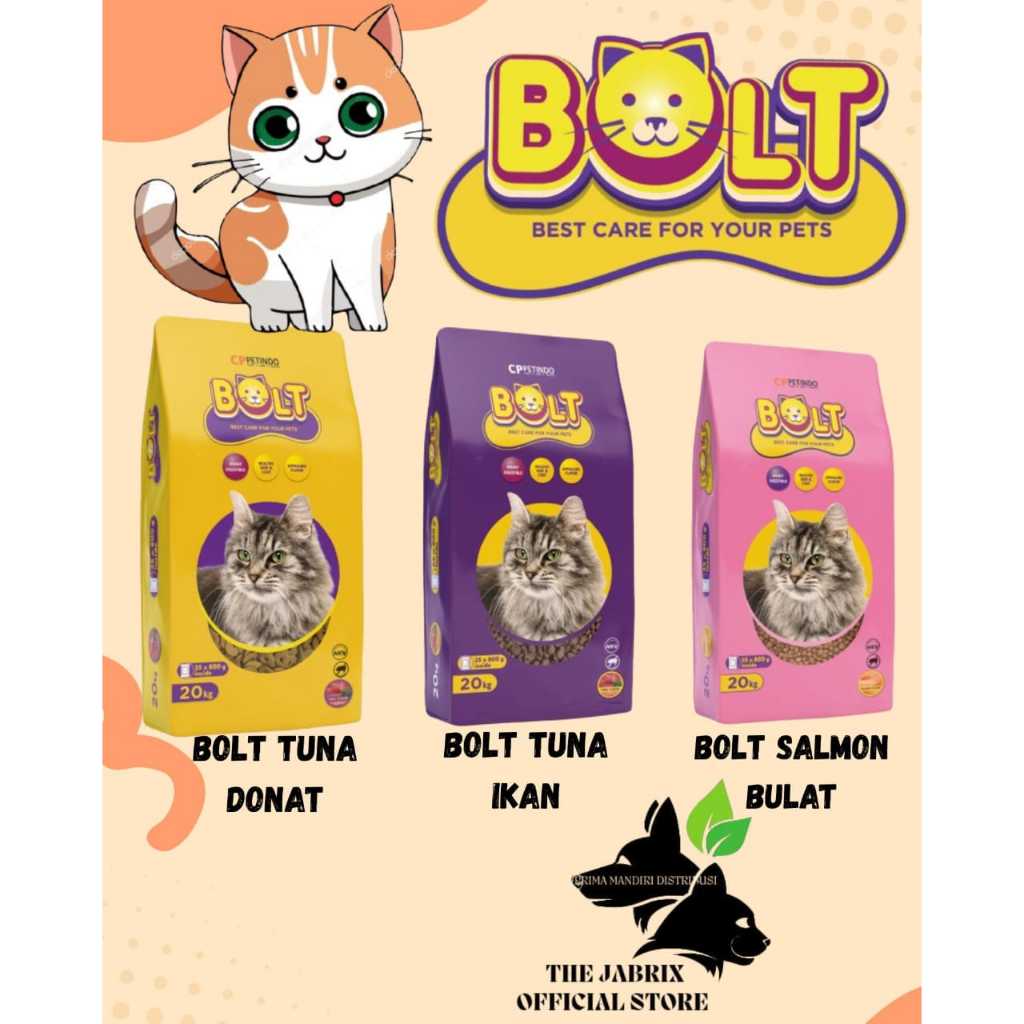 Jual Bolt Makanan Kucing catfood bolt fresh pack 800gr ikan salmon ...