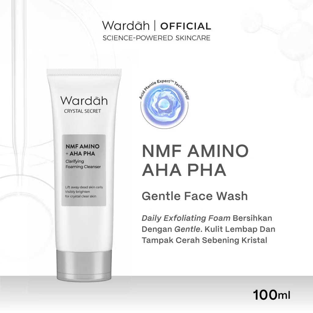 Jual Sabun Cuci Muka WARDAH Crystal Secret NMF Amino + AHA PHA ...