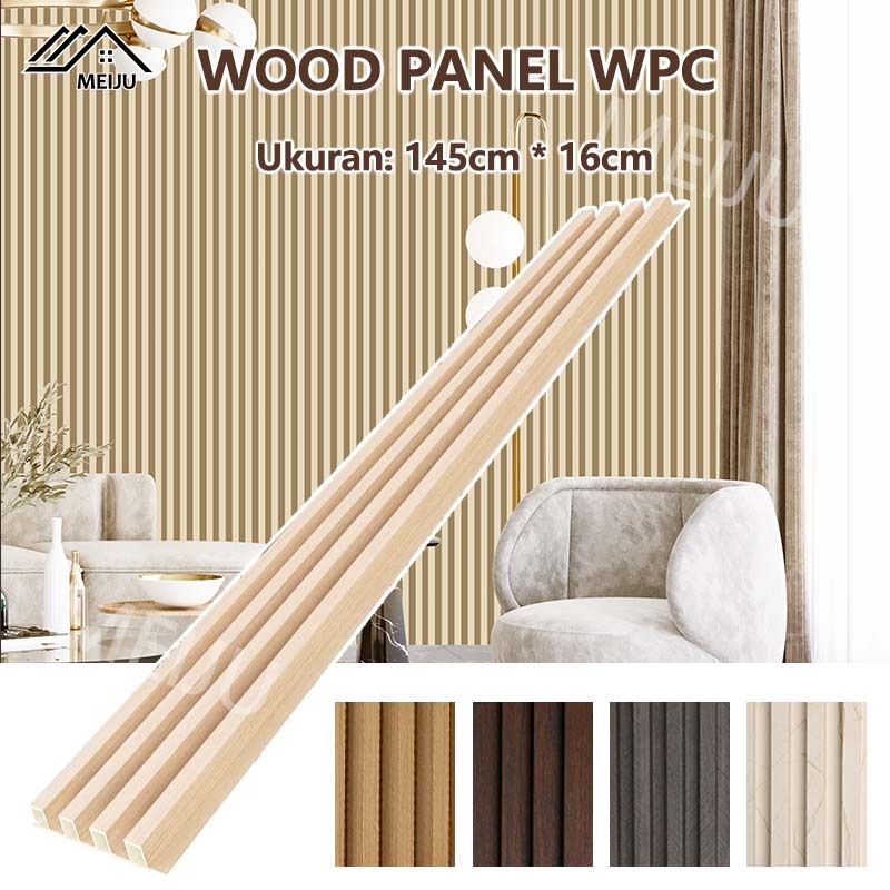 Jual Wood Panel PVC panel board 2.9 meter x 16cm x 2.2cm pvc wall panel ...