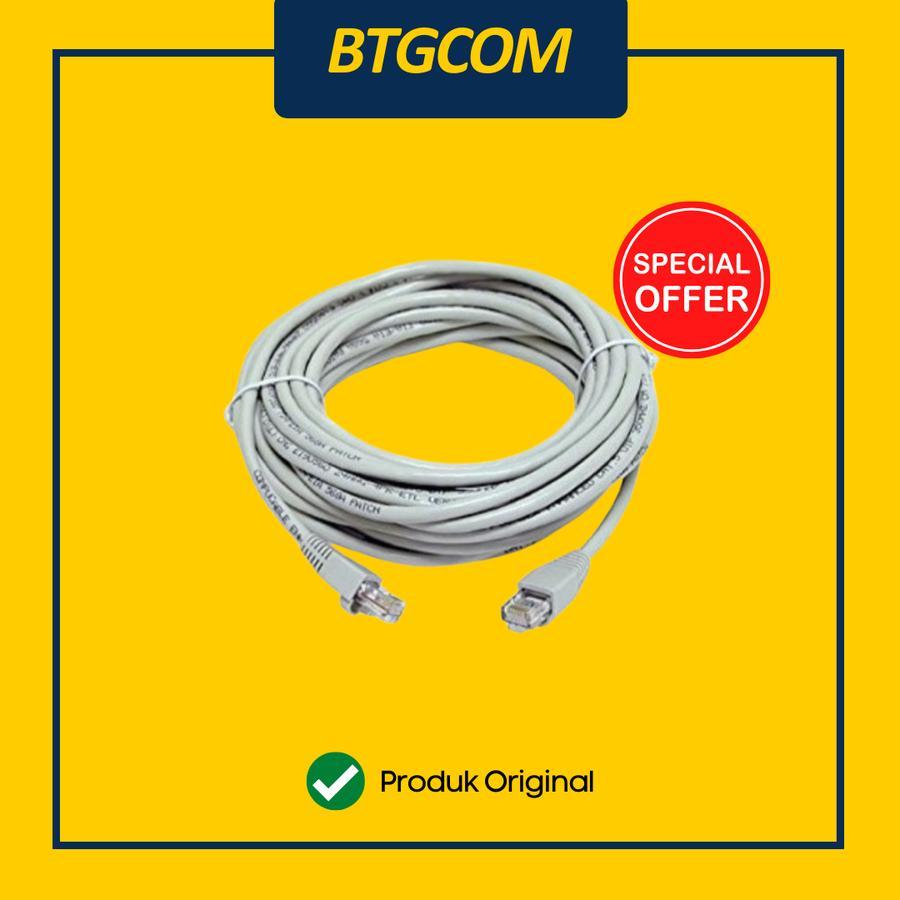 Jual KABEL LAN CAT5 DENGAN KONEKTOR RJ45 NETLINE 15 M METER 15M CAT 5 INTERNET CABLE WITH ...