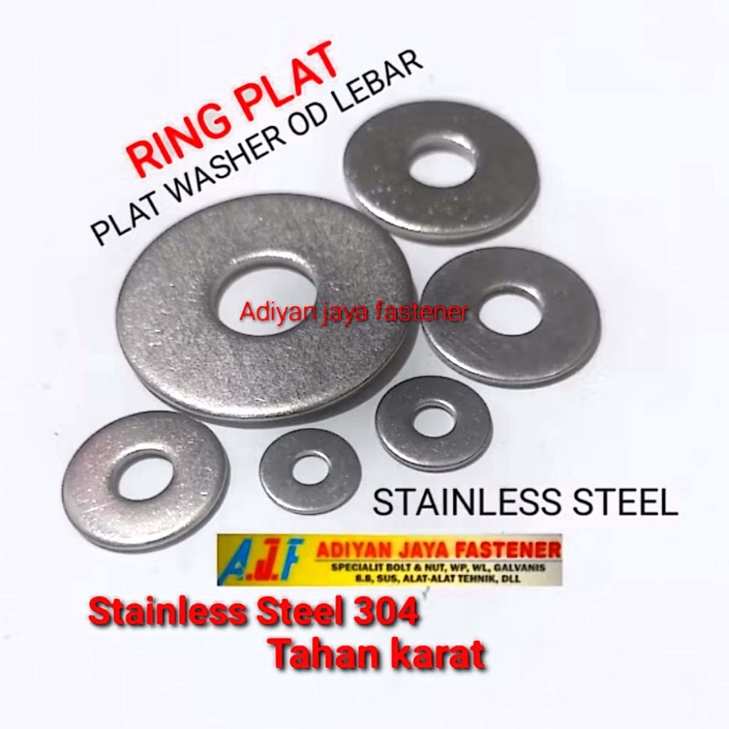 Jual Ring plat Stainless 304/ Washer flat lebar/ m.14_m.16_m.20 (1pcs ...