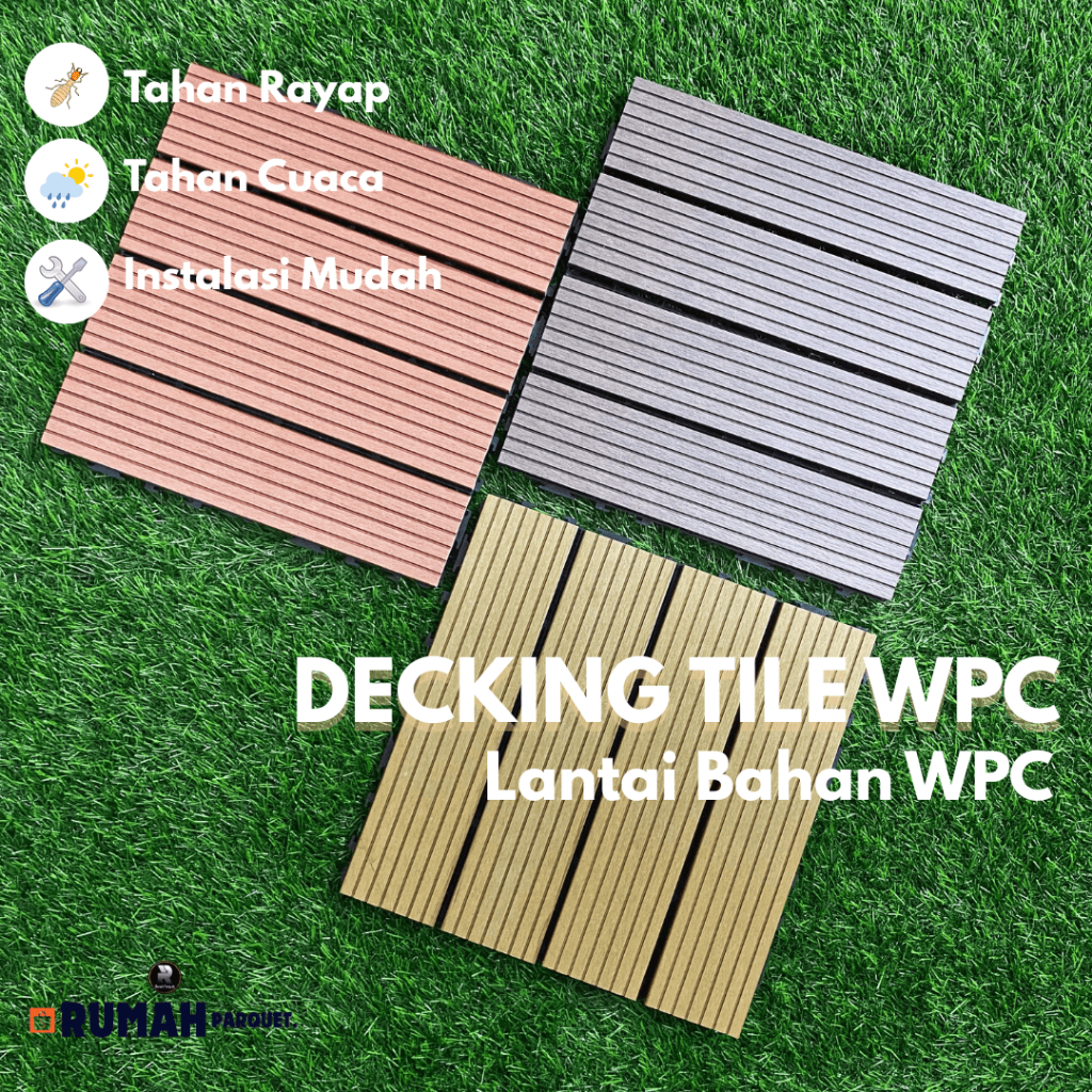 Jual Decking Tile WPC - Lantai indoor dan outdoor - Lantai Kayu bongkar ...