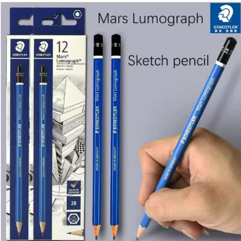 Jual (1 PAK) Pensil STAEDTLER 2B ORIGINAL / Pensil Ujian / Pensil ...