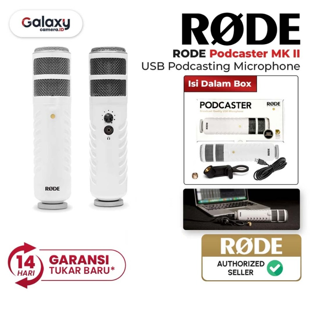 Jual Rode Podcaster MKII USB Podcasting Microphone Mic Podcast MK II ...