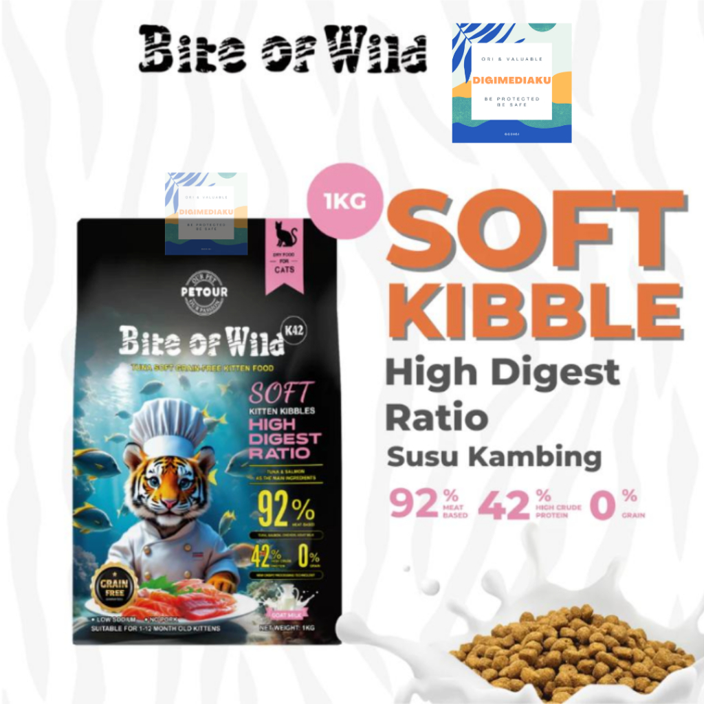 Jual BITE OF WILD P42 K42 F42 B45 ALL LIFE STAGES CAT GRAIN FREE HIGH ...