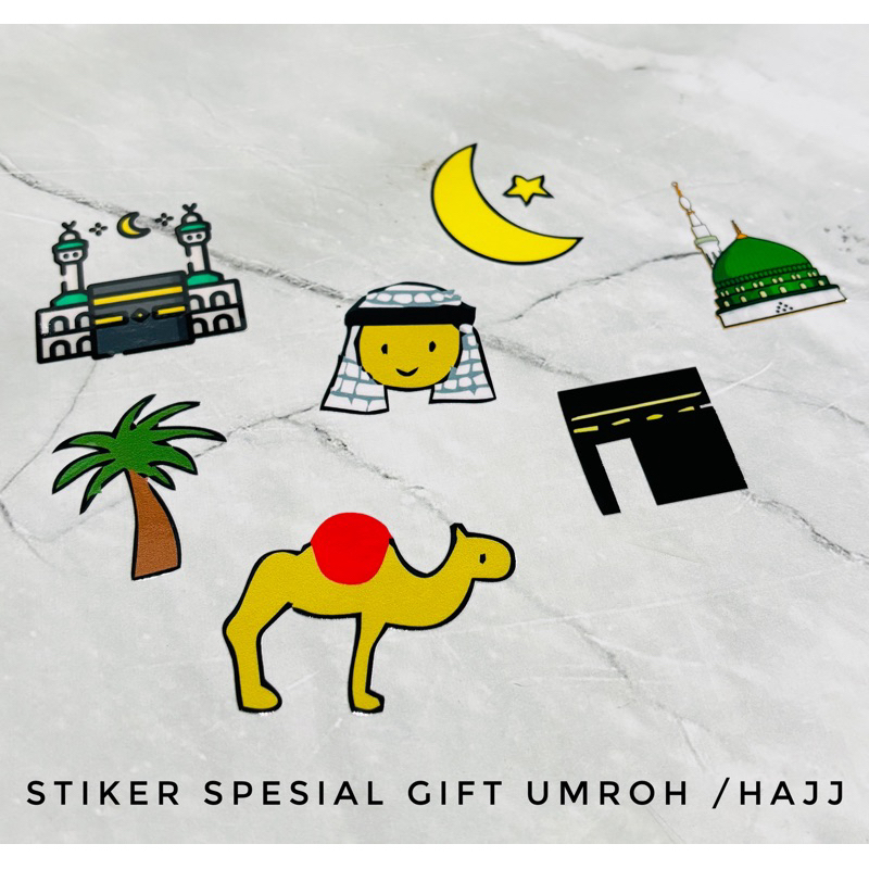 Jual Stiker 3D Oleh Oleh Umroh Haji Sticker Gift Anak Baitullah Makkah ...