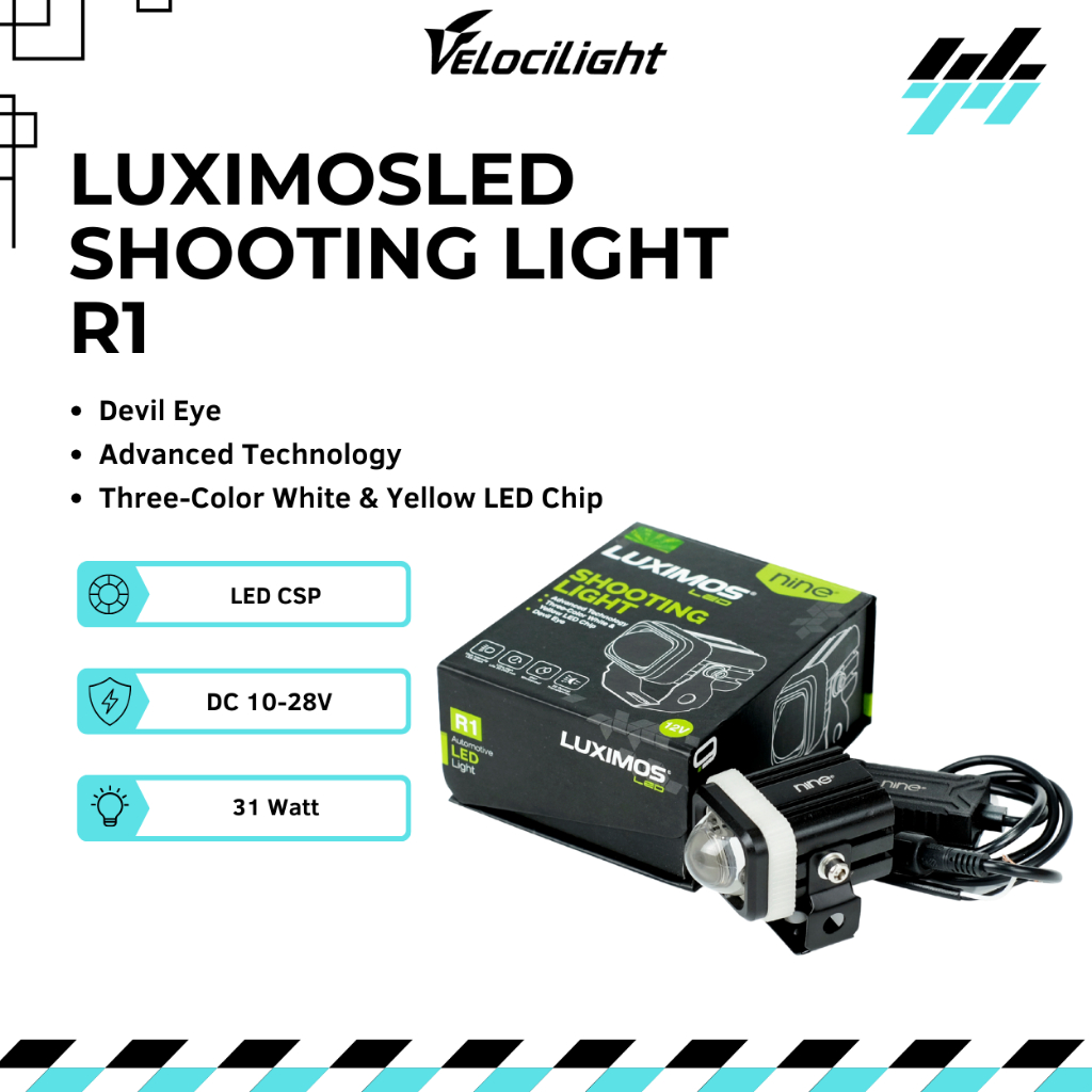 Jual Lampu Tembak Mini Sotor Laser LED 31W Super Bright High Low Motor ...