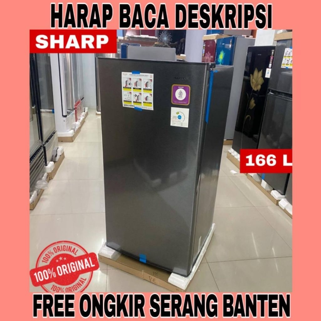Jual SHARP Kulkas 1 Pintu SJ-N182N-HS 166 Liter Watt Kecil( Free Ongkir ...