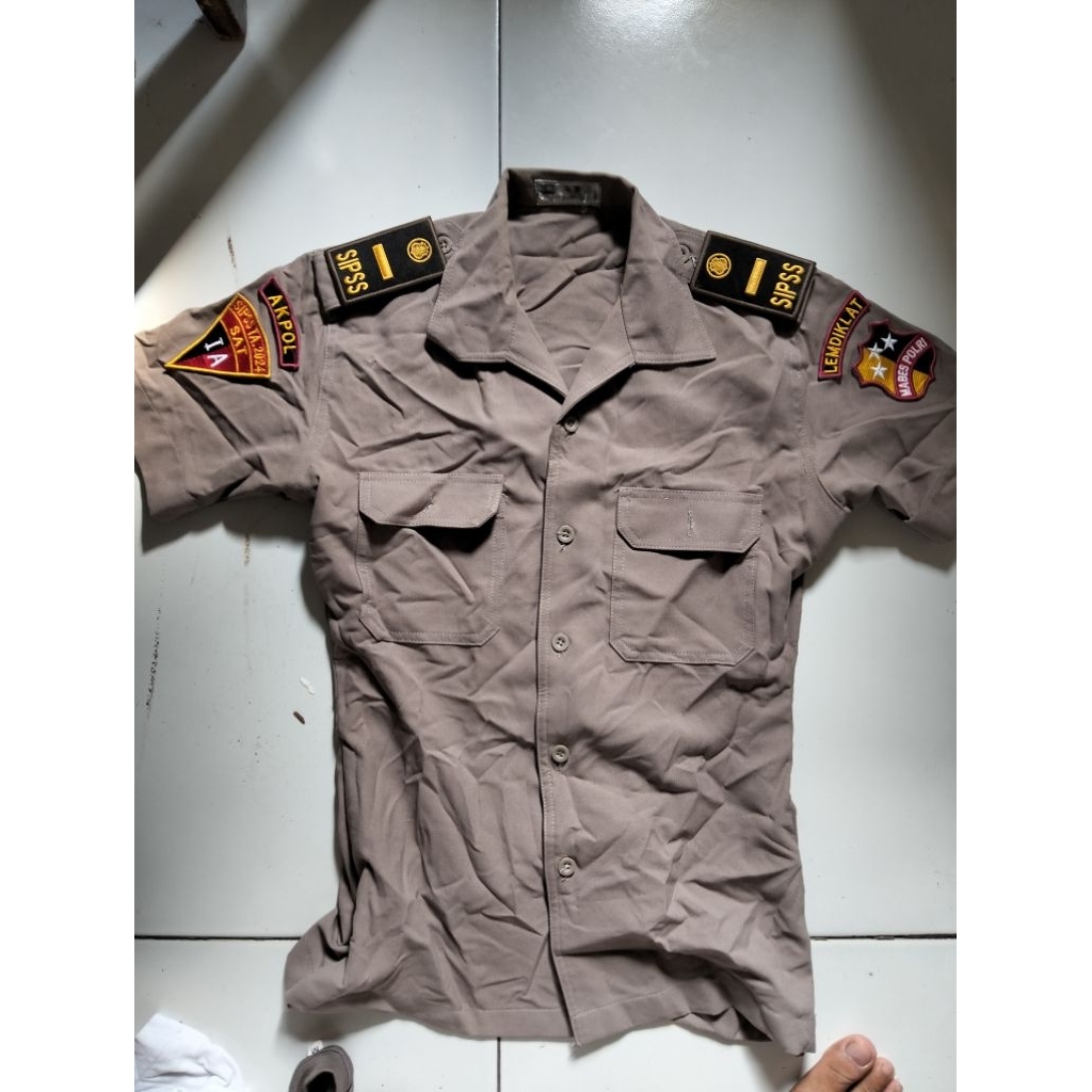 Jual Baju PDH Polisi Bahan Bagus dan Halus Second | Shopee Indonesia