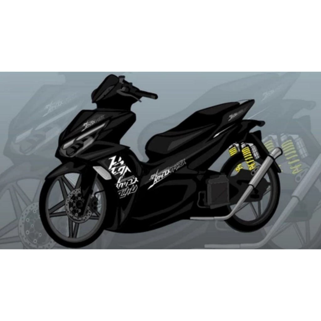 Jual STRIPING TRANSPARAN AEROX ALL NEW CONNECTED 155 VVA 2021-2024 NEW ...
