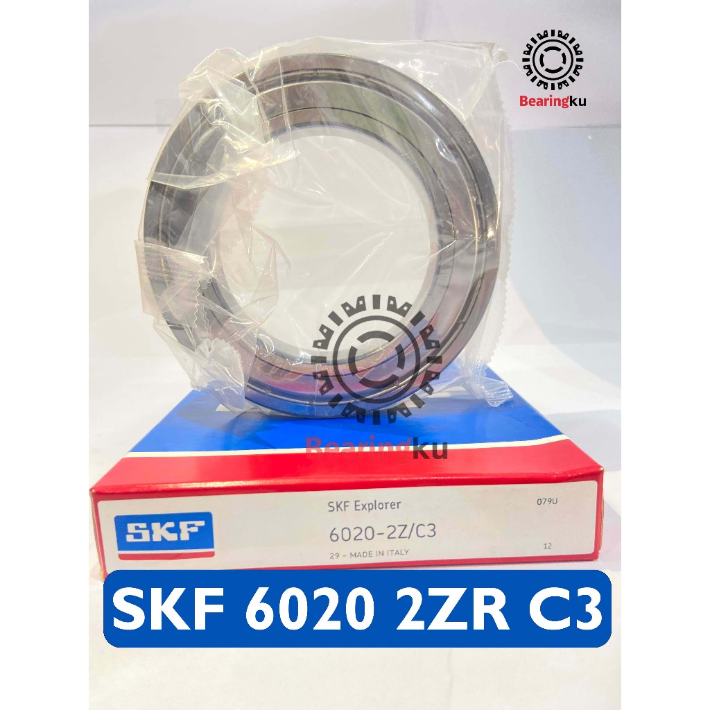 Jual Ball Bearing SKF 6020 2Z/C3 6020 ZZ C3 SKF Original 100x150x24 ...