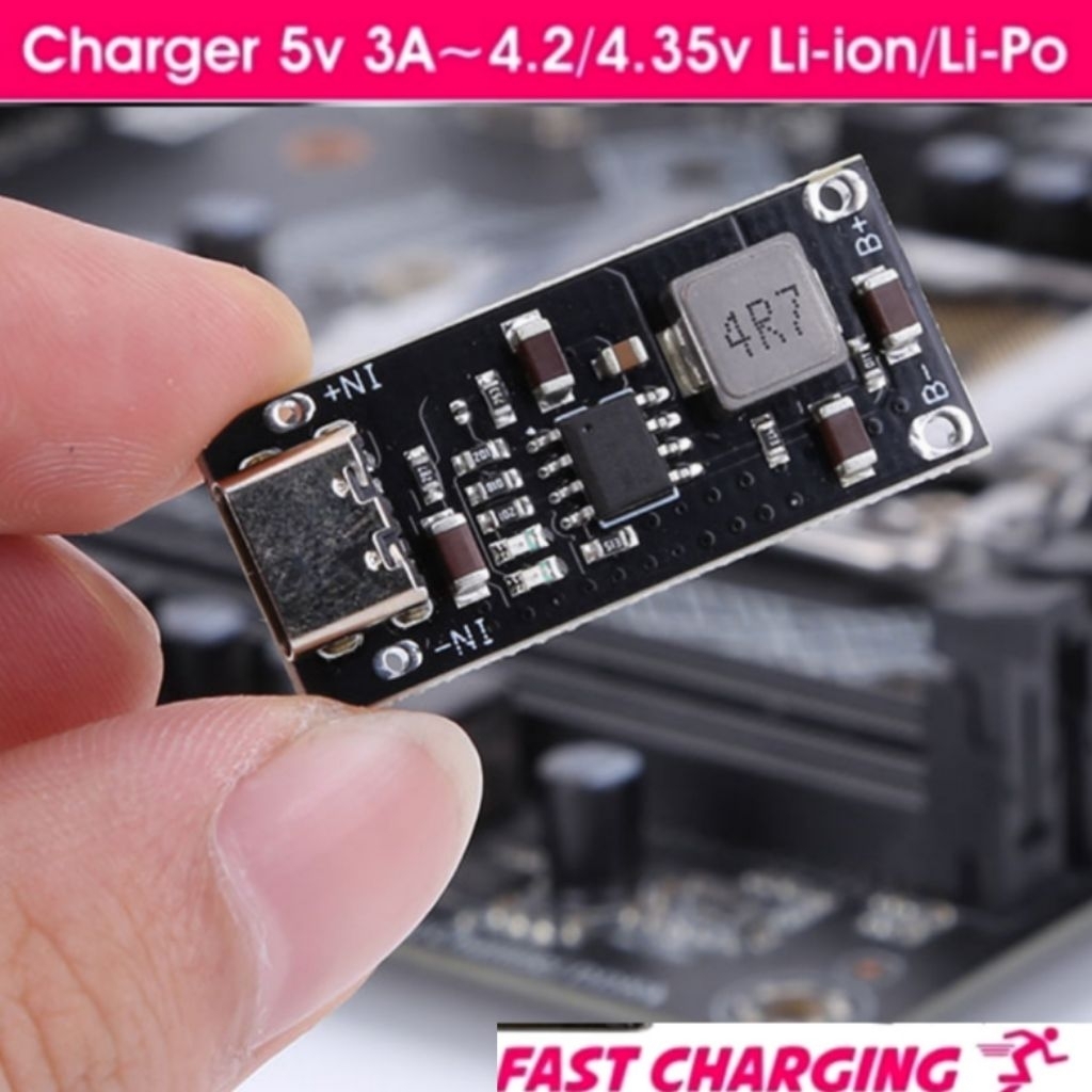 Jual Modul Charger Fast Charging USB TYPE C 3A Polymer Lithium Battery ...