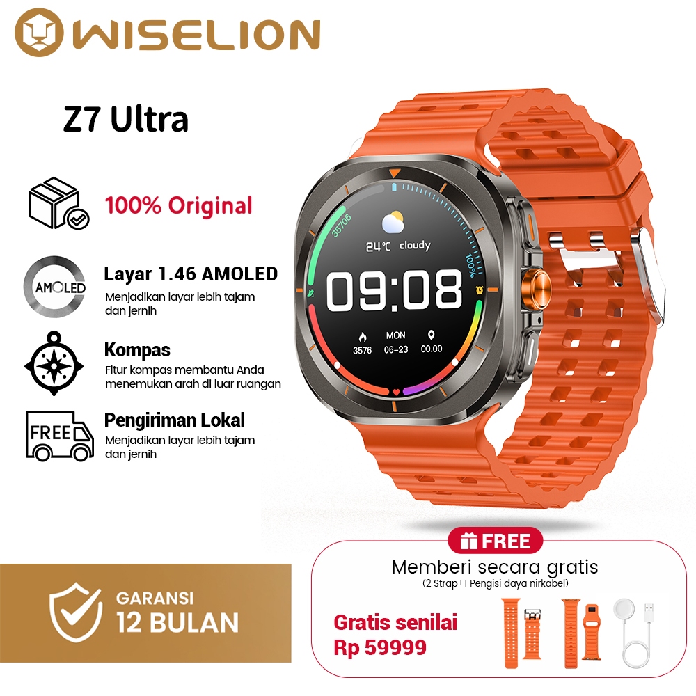 Jual Jam Smartwatch Z7 Ultra, Outdoor Smartwatch Compass, Tahan Air ...