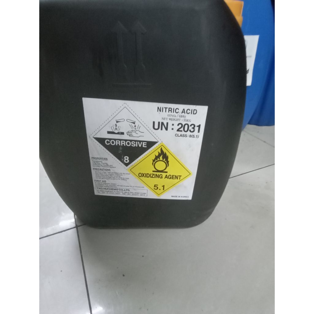 Jual NITRIC ACID 68% / HN03 68% / KEMASAN JIRIGEN 1 KG GOJEK / INSTAN ...