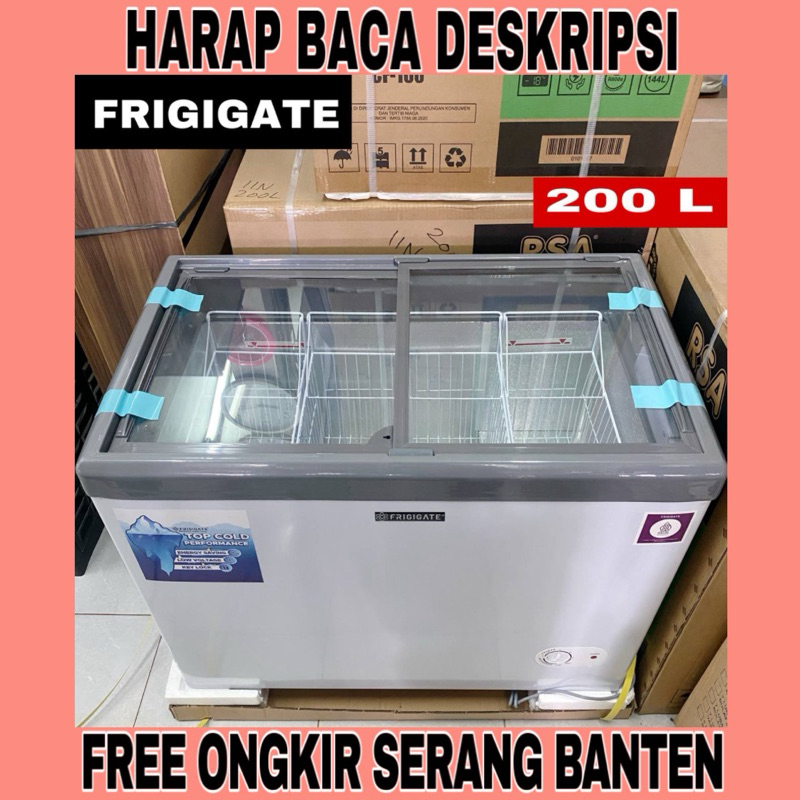 Jual Freezer Sliding Frigigate 200L F-210SDF / Chest Freezer 200 Liter ...