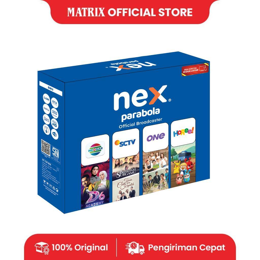 Jual Receiver Nex Parabola Type Biru - Channel Premium Gratis | Shopee ...