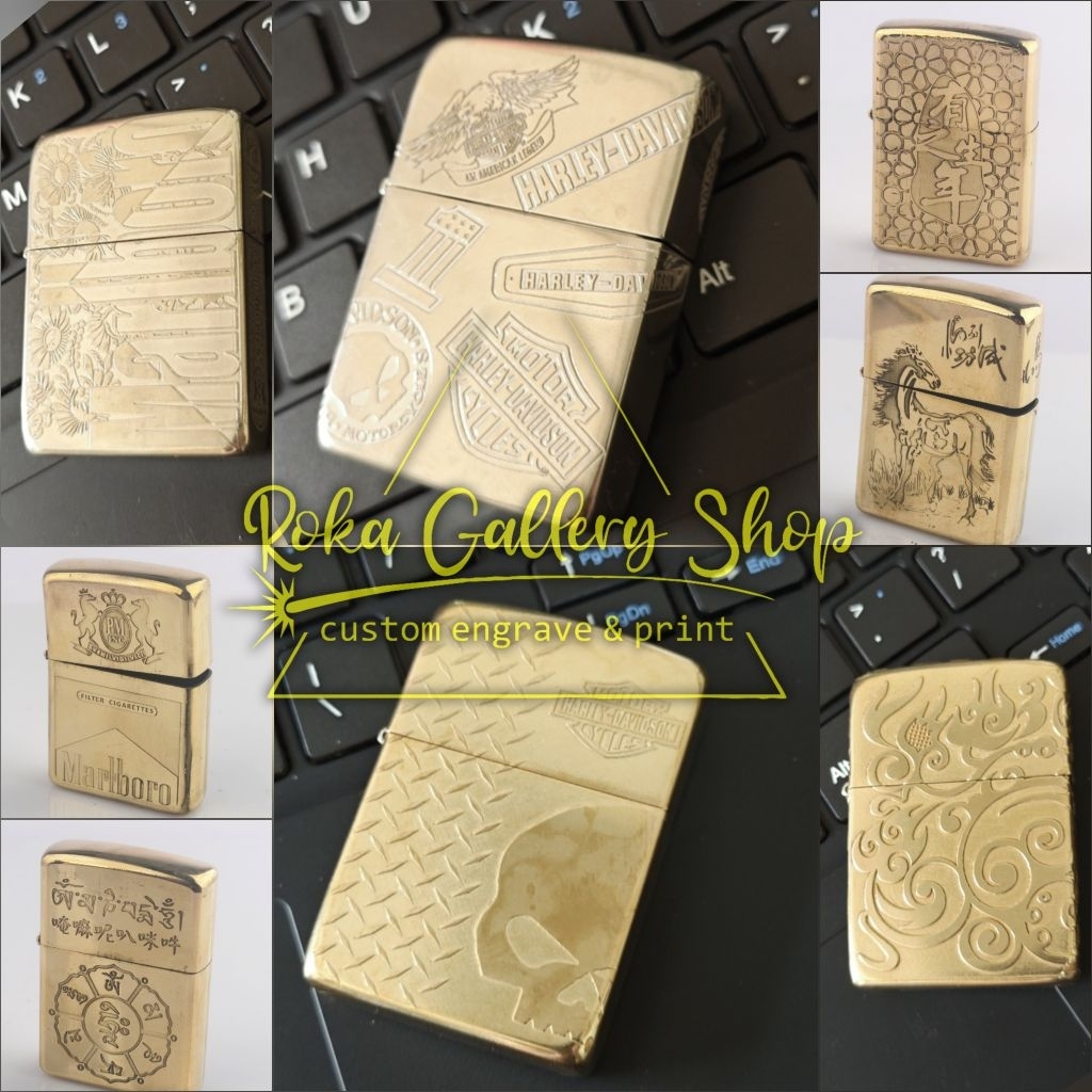 Jual Korek api custom deep engrave etching [ ukiran timbul menonjol ...
