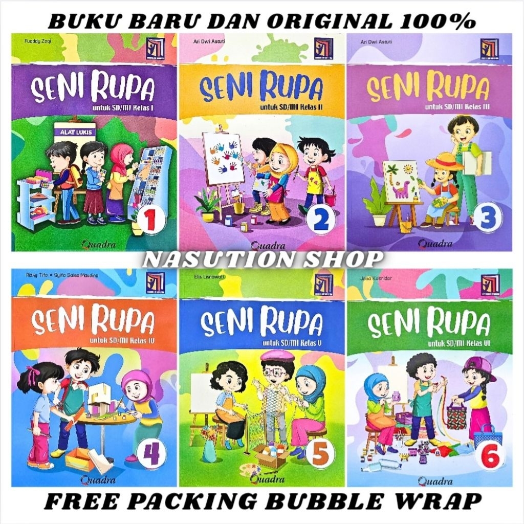 Jual Buku Seni Rupa Kelas 1 2 3 4 5 6 SD/MI Penerbit Quadra Kurikulum Merdeka Original | Shopee ...