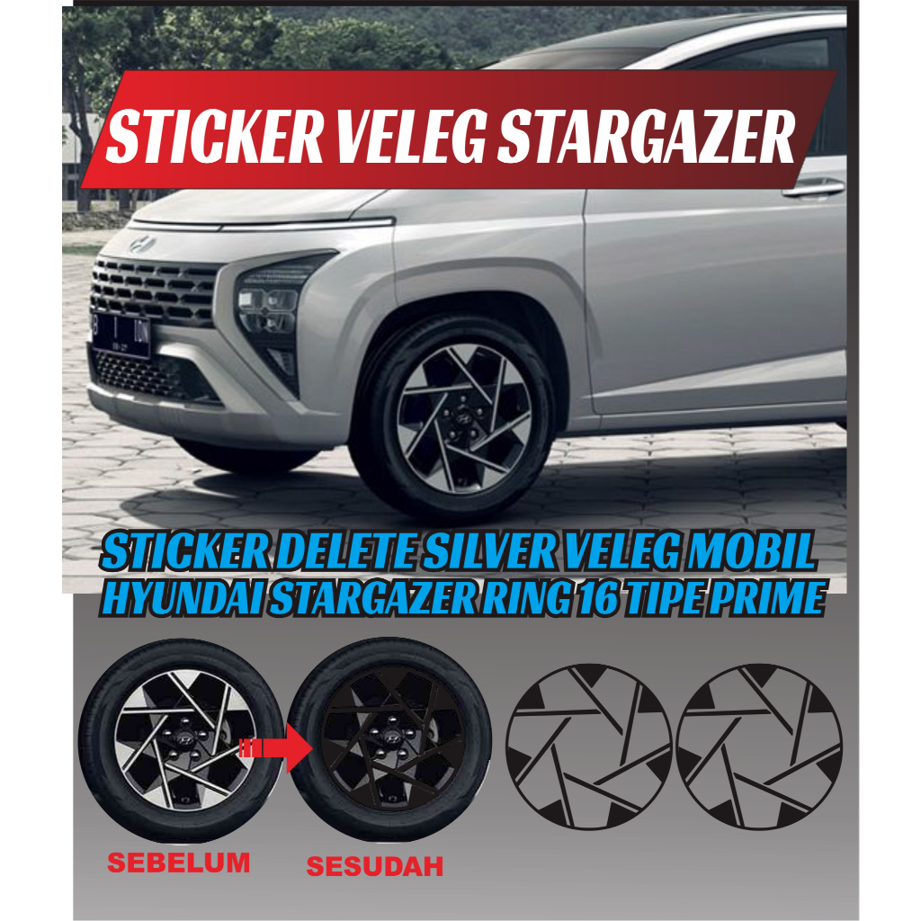 Jual STICKER VELG/STICKER DELETE SILVER VELEG/ STICKER VELEG HYUNDAI ...