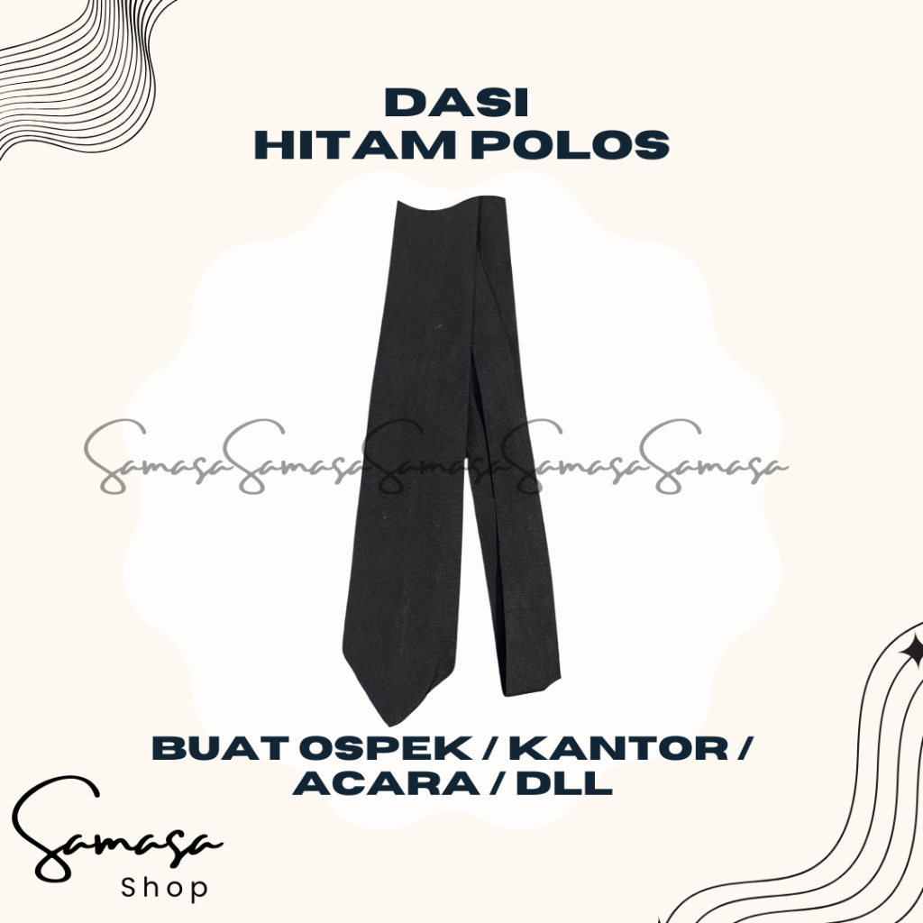 Jual Dasi Hitam Polos (buat Ospek/ Kantor/ Acara / Dll) | Shopee Indonesia