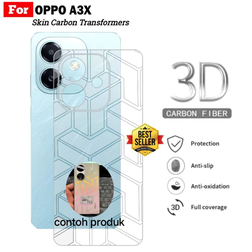 Jual Skin Carbon Oppo A3X A3 5G A3 NFC A3 PRO A5 PRO TERBARU Backskin ...