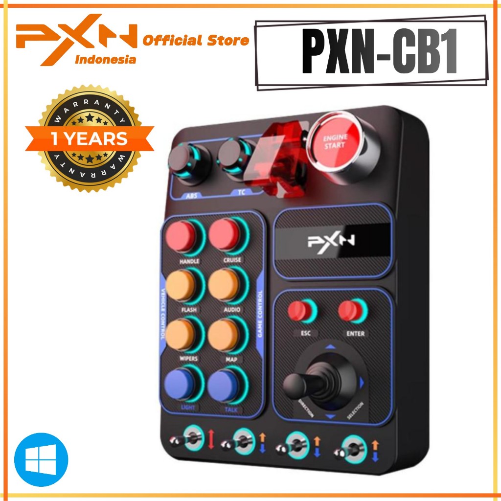 Jual PXN CB1 RGB Simulator Central Control Box Multifunctional Key EURO Truck Simulator Racing ...
