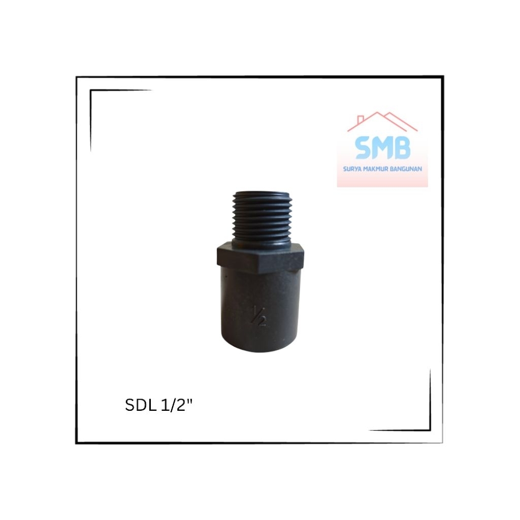 Jual Socket / Sock Drat Luar SDL 1/2 inch - Merk Soket Fitting Pipa PVC ...