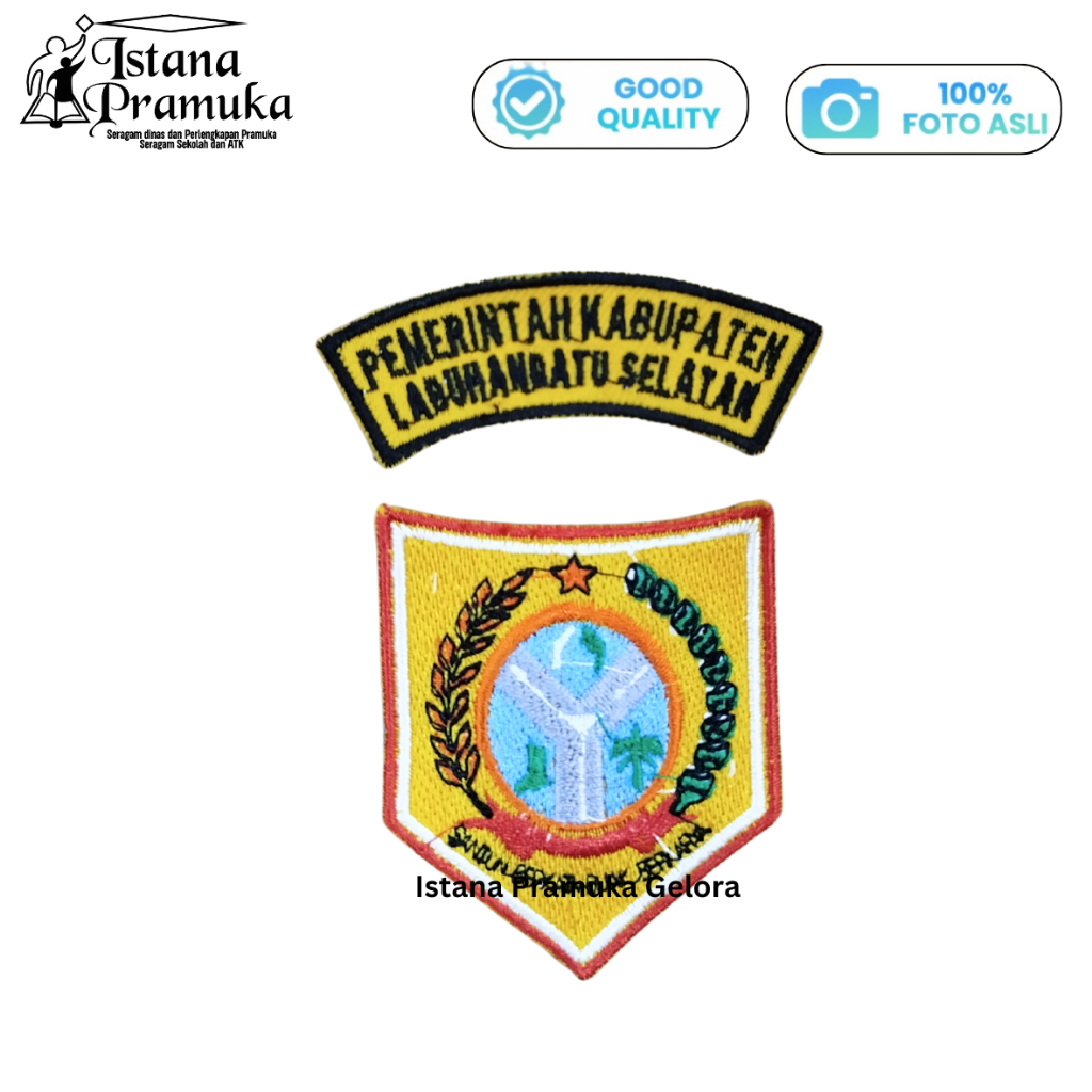 Jual Badge Logo/Atribut PEMKAB LabuhanBatu Selatan LABUSEL Bordir ...