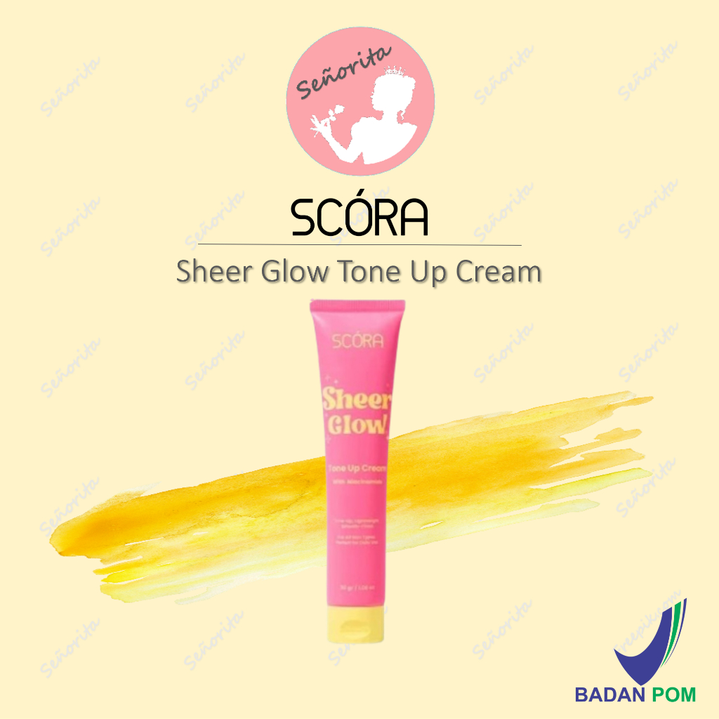 Jual SCORA Sheer Glow Tone Up Cream 20gr/30gr | Shopee Indonesia