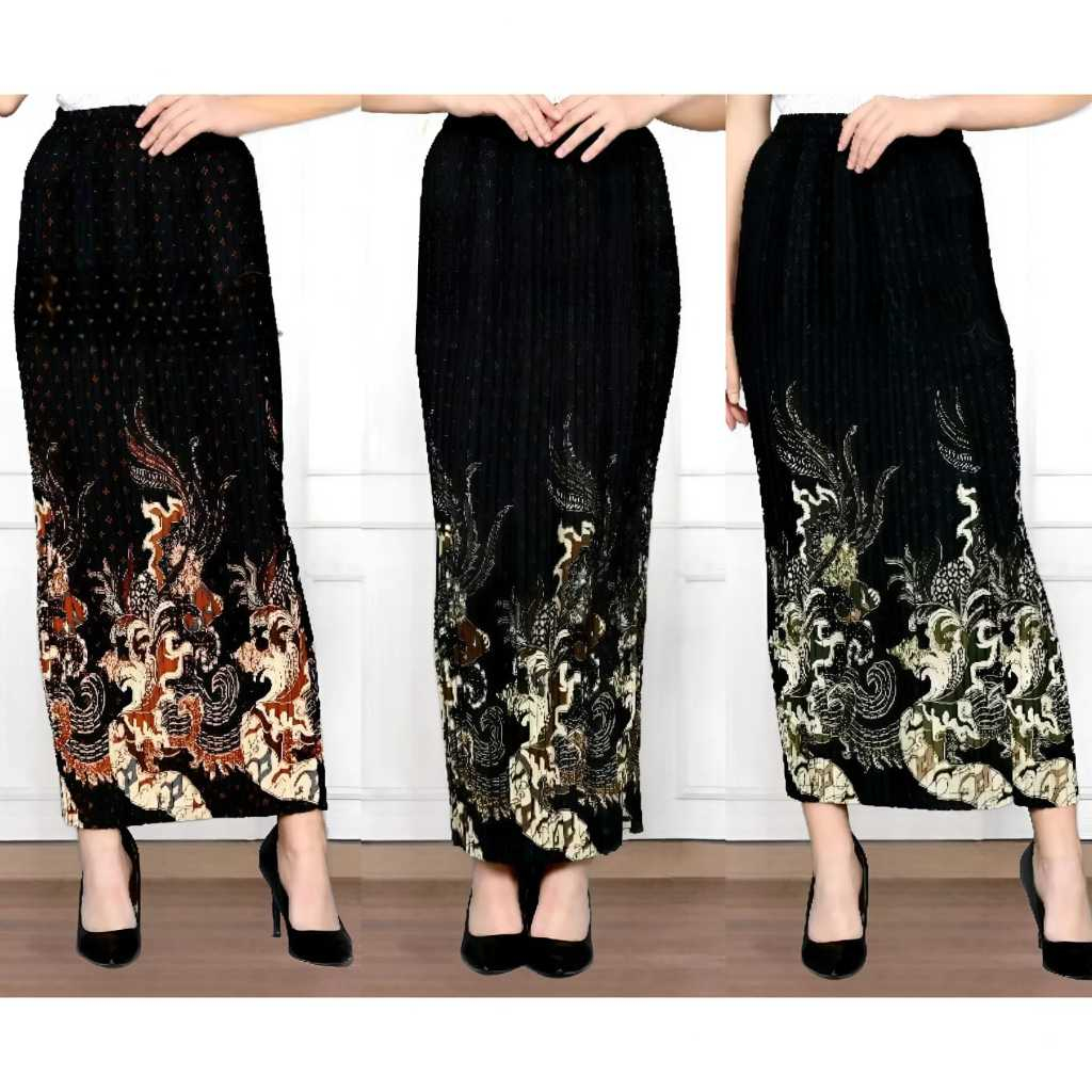 Jual New Rok Plisket Batik Bawahan Kebaya Modern Rok Plisket Motif Baru ...