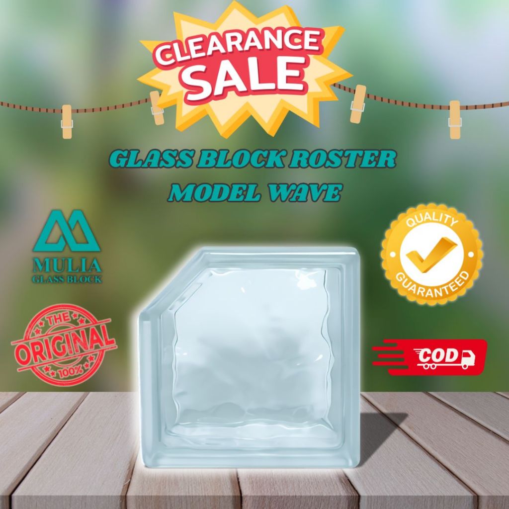 Jual Glass Block Roster Mulia Model Wave | Shopee Indonesia